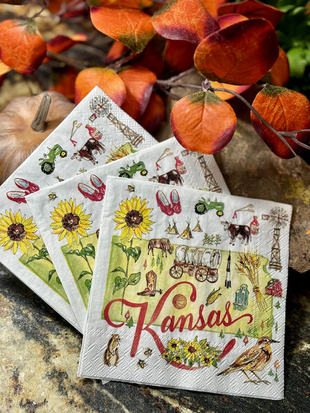KS State Collection Beverage Napkin – Cummings Carousel